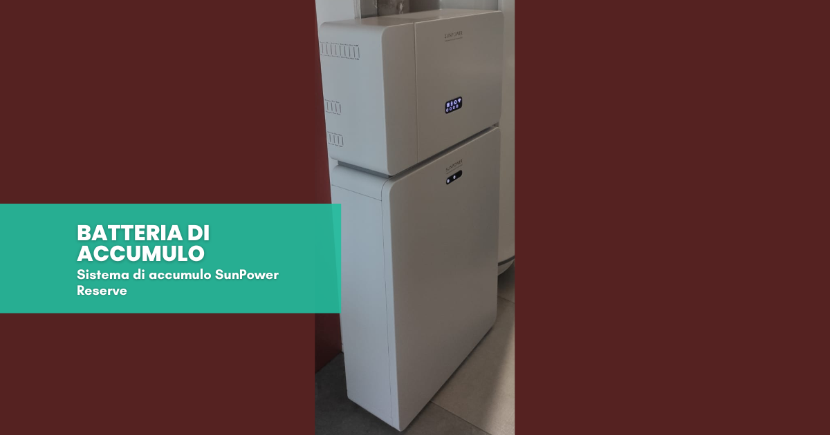Batteria di accumulo SunPower Reserve